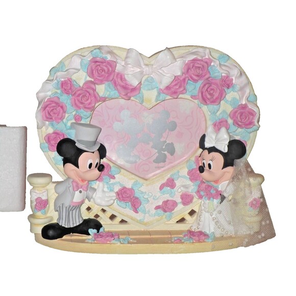 Disney | Accents | Disney Store Mickey And Minnie Wedding Heart Frame ...
